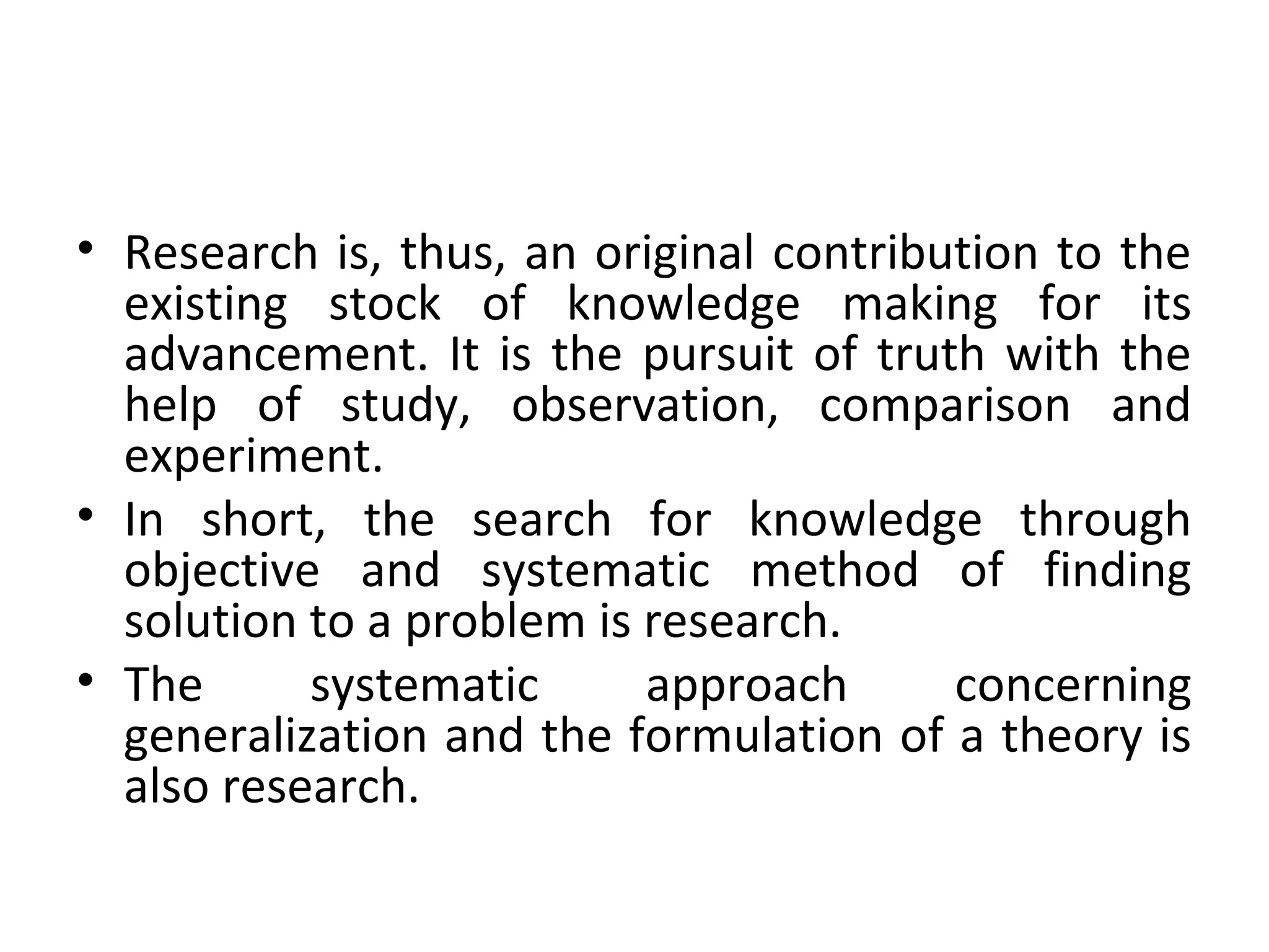 Meaning of research | PPT