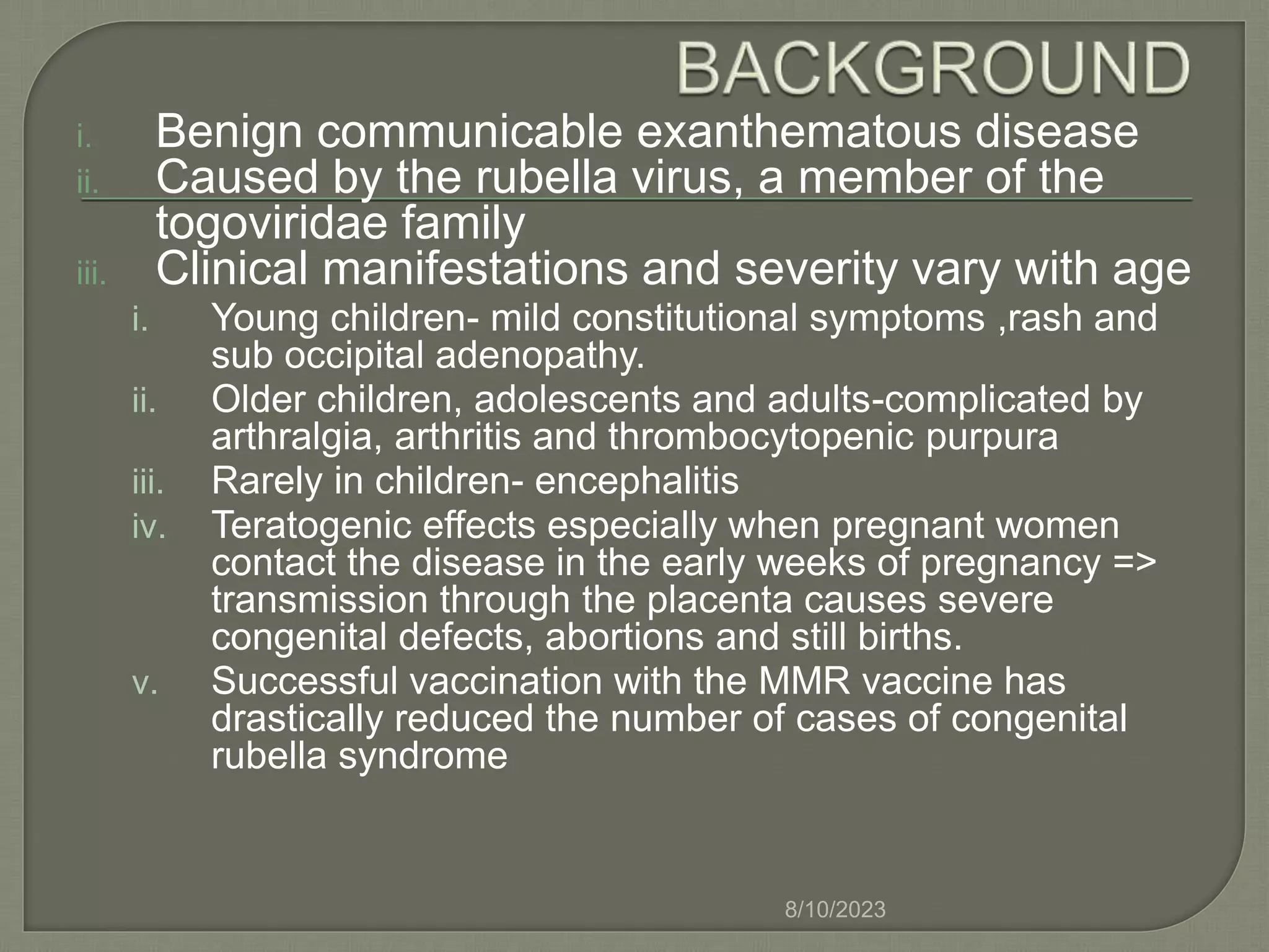 1) MEASLES, RUBELLA, VARICELLA & HERPES ZOOSTER.ppt