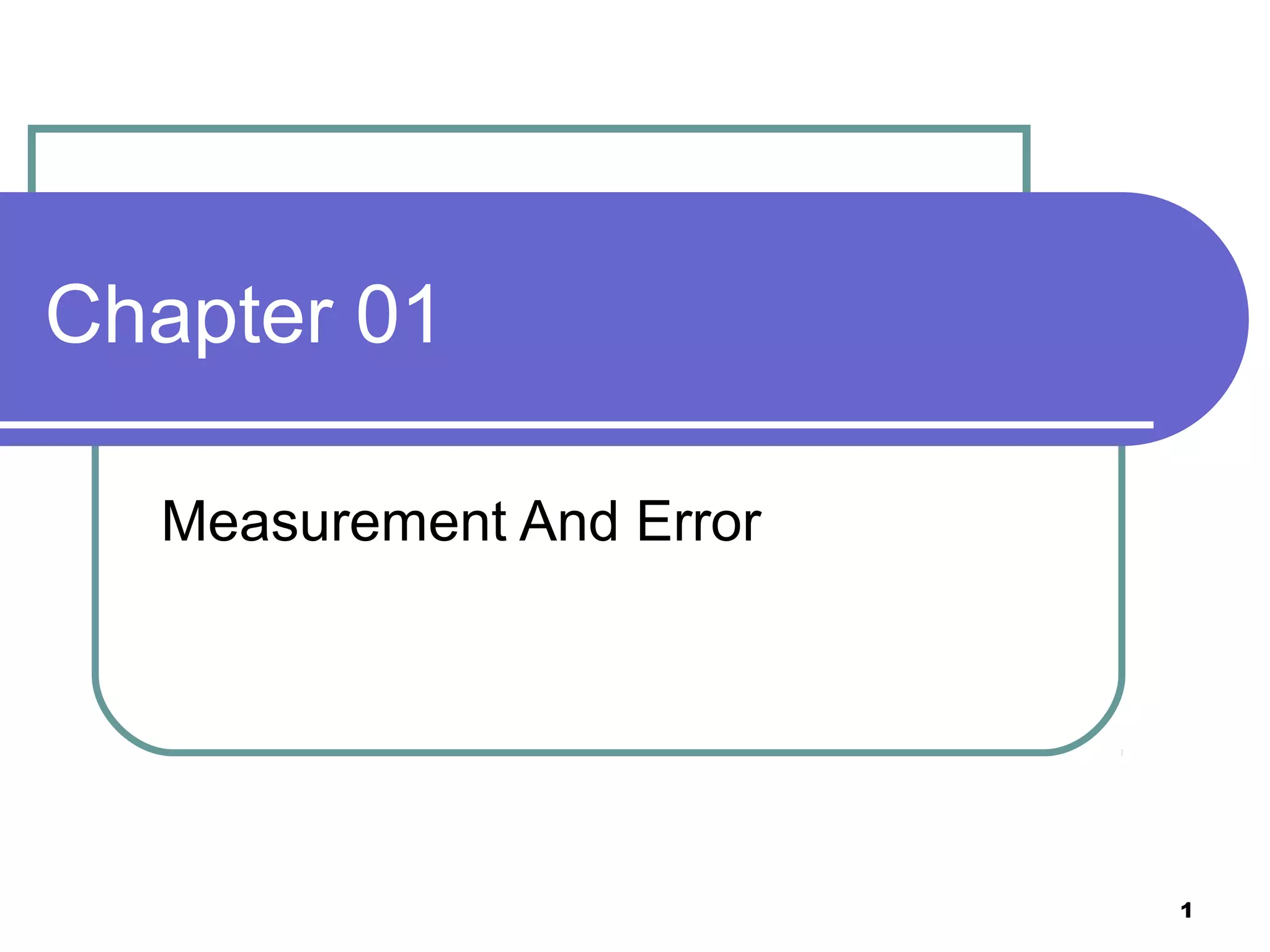 1 measurement and error | PPT