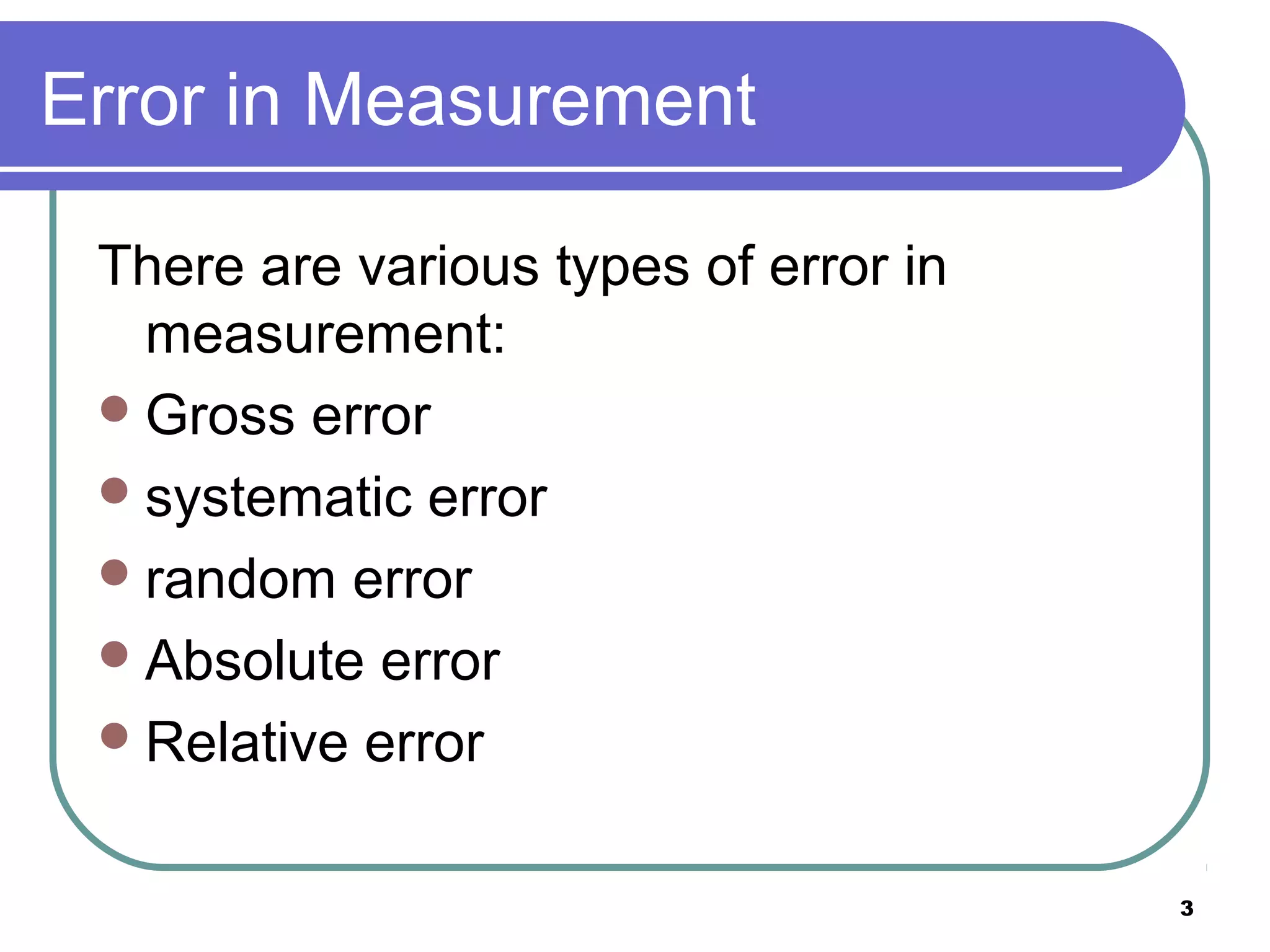 1 measurement and error | PPT