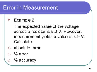 1 measurement and error | PPT