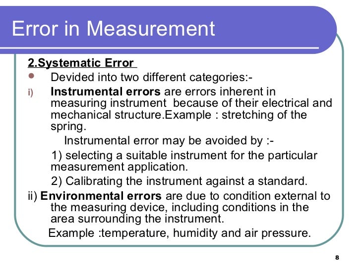 1 Measurement And Error
