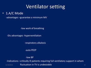 1 Mechanical ventilation.pptx | Free Download