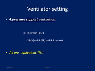 1 Mechanical ventilation.pptx | Free Download