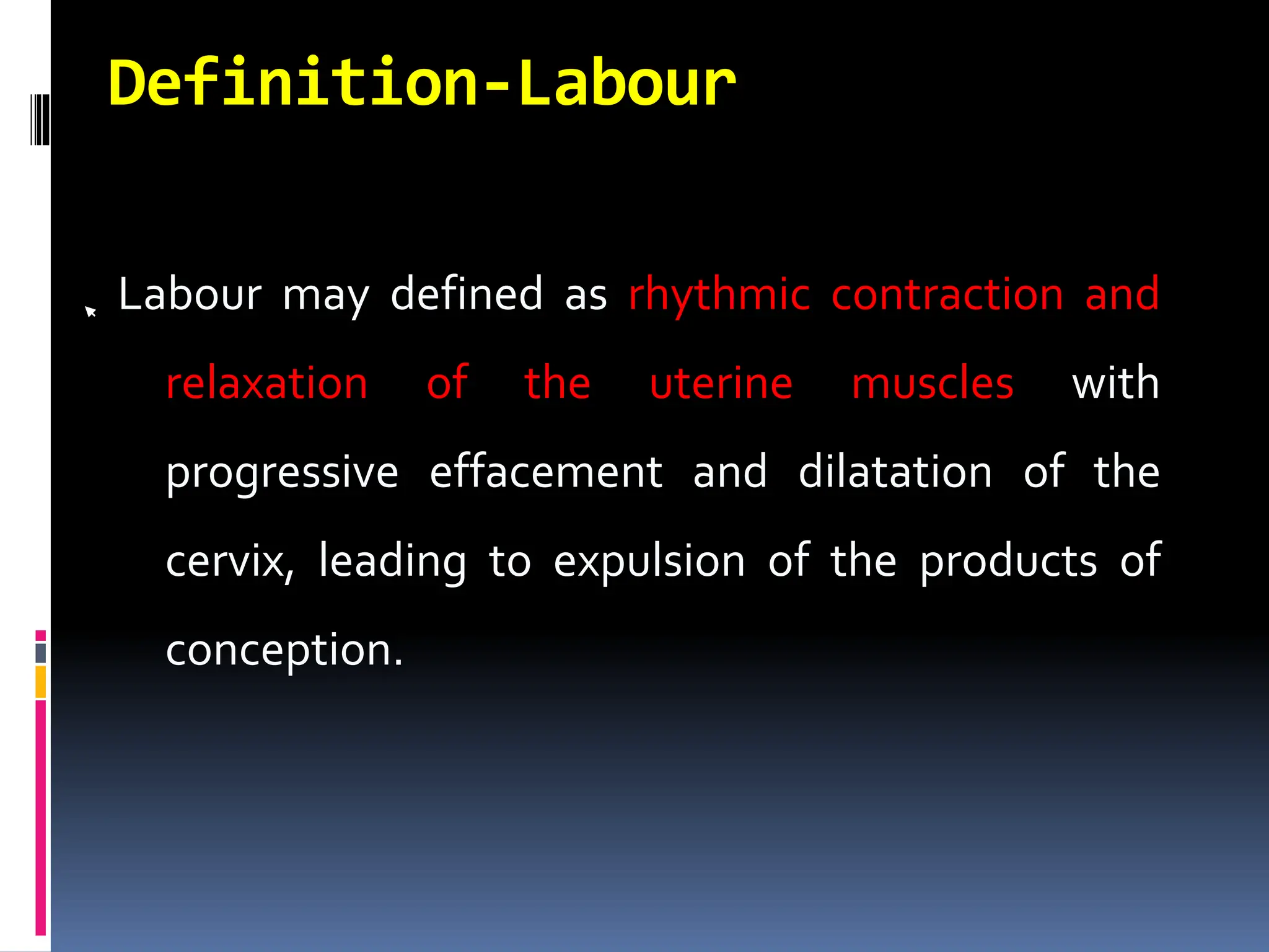 MECHANISM OF LABOUR- OBSTETRICS AND GYNAECOLOGY | PPT