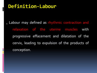 MECHANISM OF LABOUR- OBSTETRICS AND GYNAECOLOGY | PPT | Pregnancy ...
