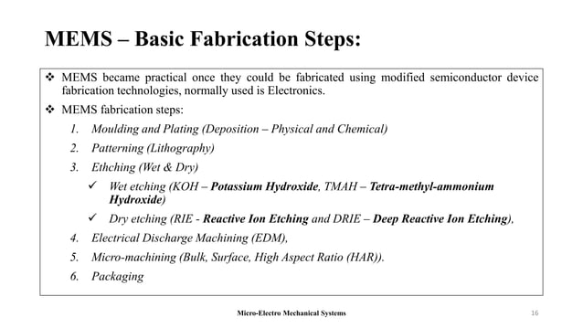 1_MEMS - Introduction.pdf | Physics | Science