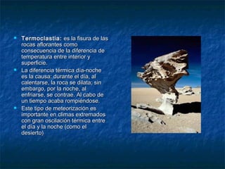 METEORIZACION | PPT
