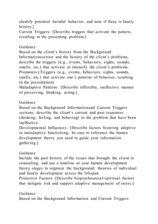 1 MHC 610 Client Case File Charles CJ” Jones You a | DOCX