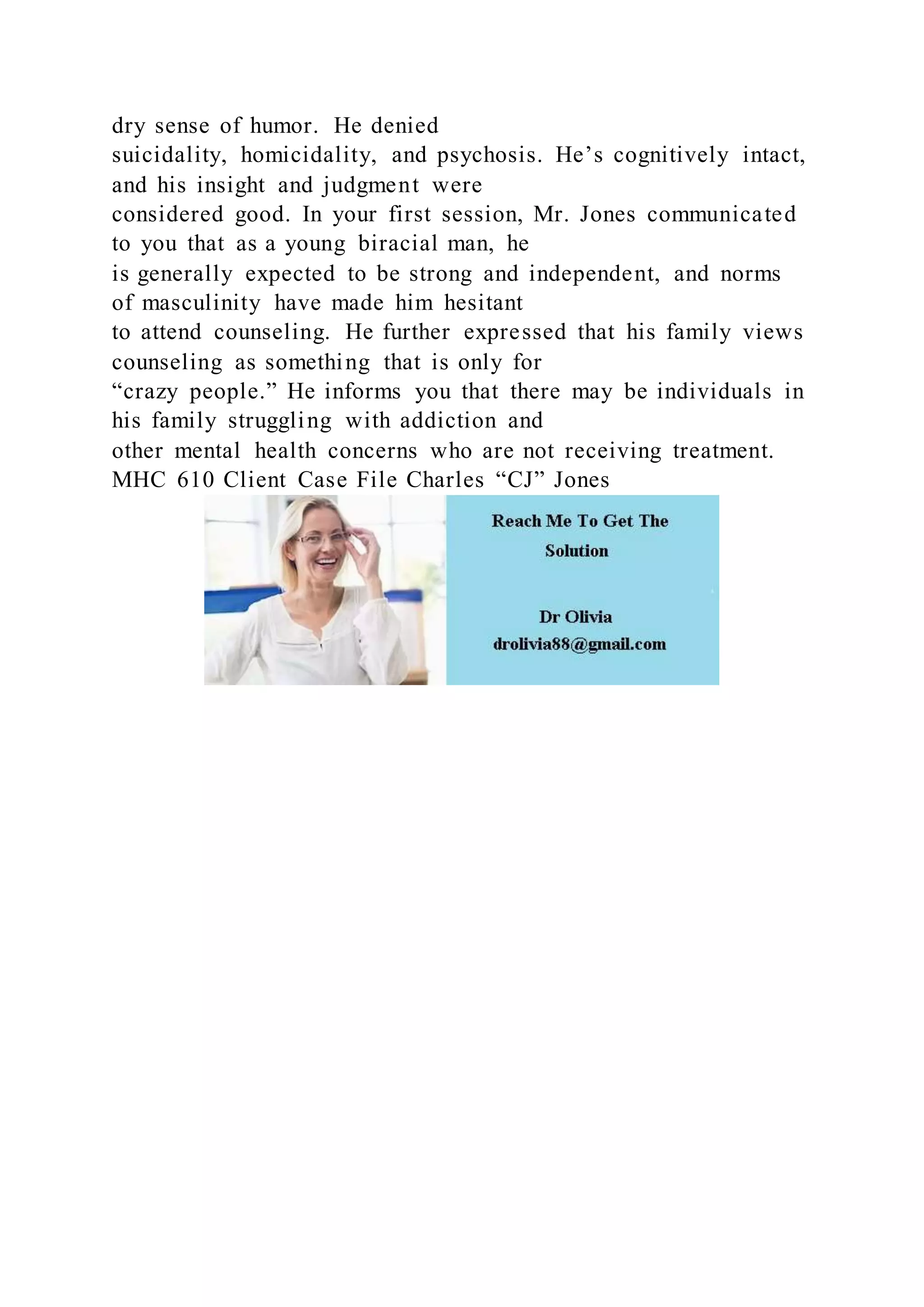 1 MHC 610 Final Project Part Two Guidelines and Rubric | DOCX