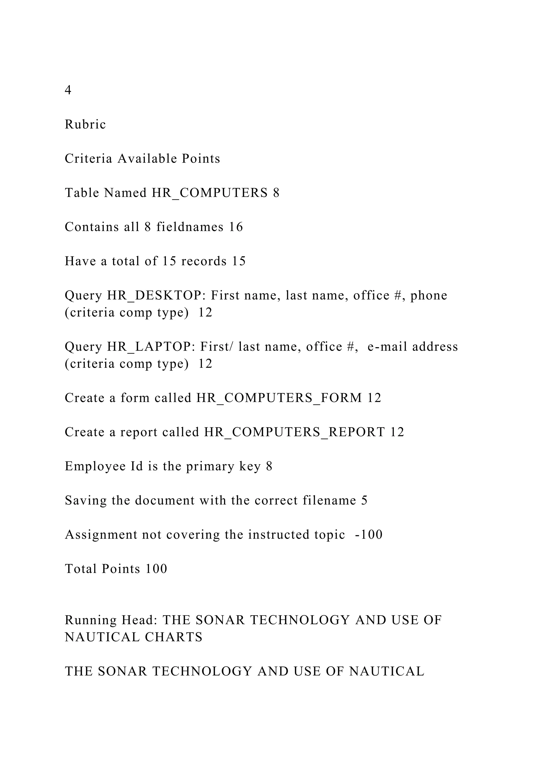 1 MICROSOFT ACCESS PROJECT Background Information.docx