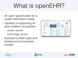 Introduction to openEHR Clinical Workshop MIE2016 | PDF