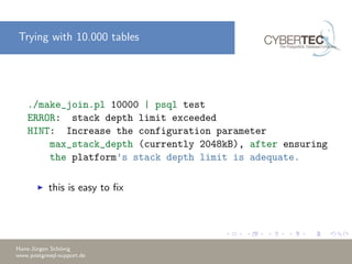 PostgreSQL: Joining 1 million tables | PDF