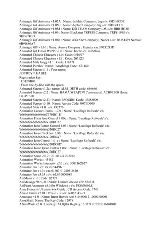 1 million serial numbers of different softwares | DOC