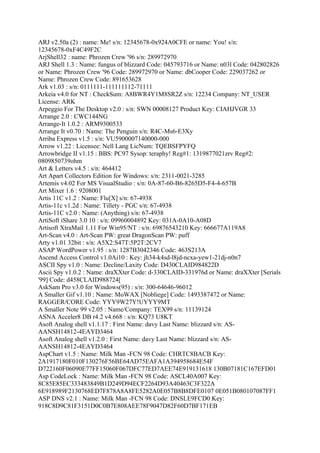 1 million serial numbers of different softwares | DOC