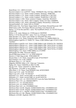 1 million serial numbers of different softwares | DOC