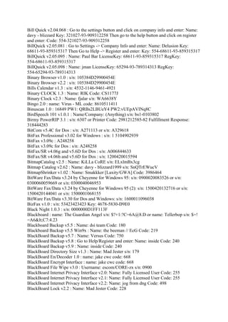 1 million serial numbers of different softwares | DOC