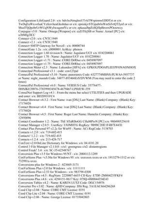 1 million serial numbers of different softwares | DOC