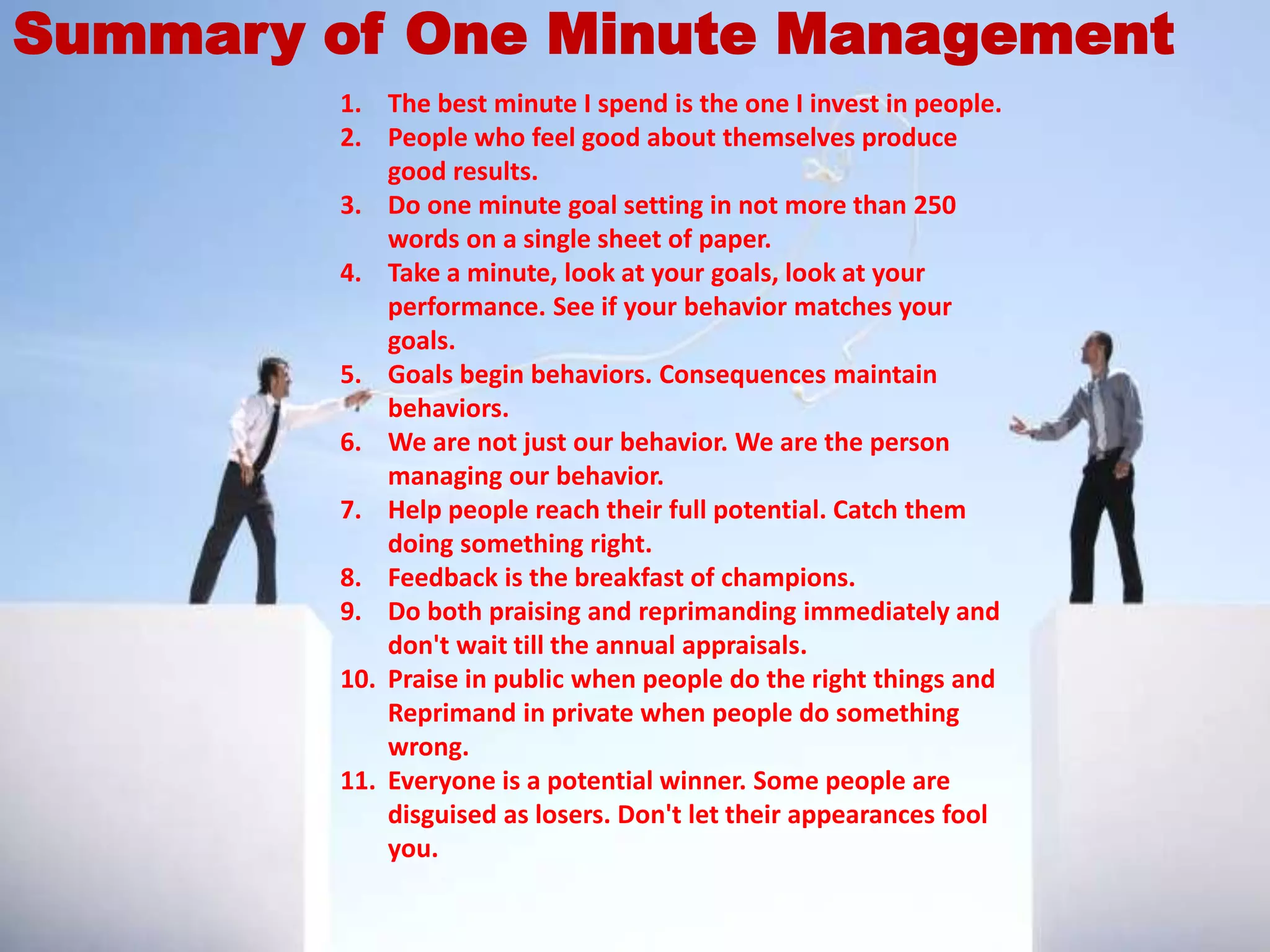 The One Minute Manager | PPTX
