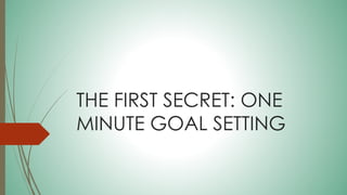 one minute manager book summary | PPTX