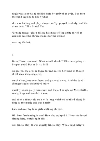 1 Miss Brill by Katherine Mansfield Although it wa.docx