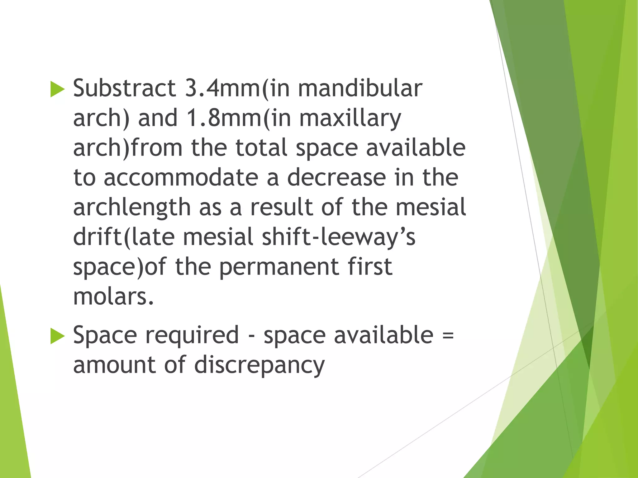 mixed dentition analysis | PPTX