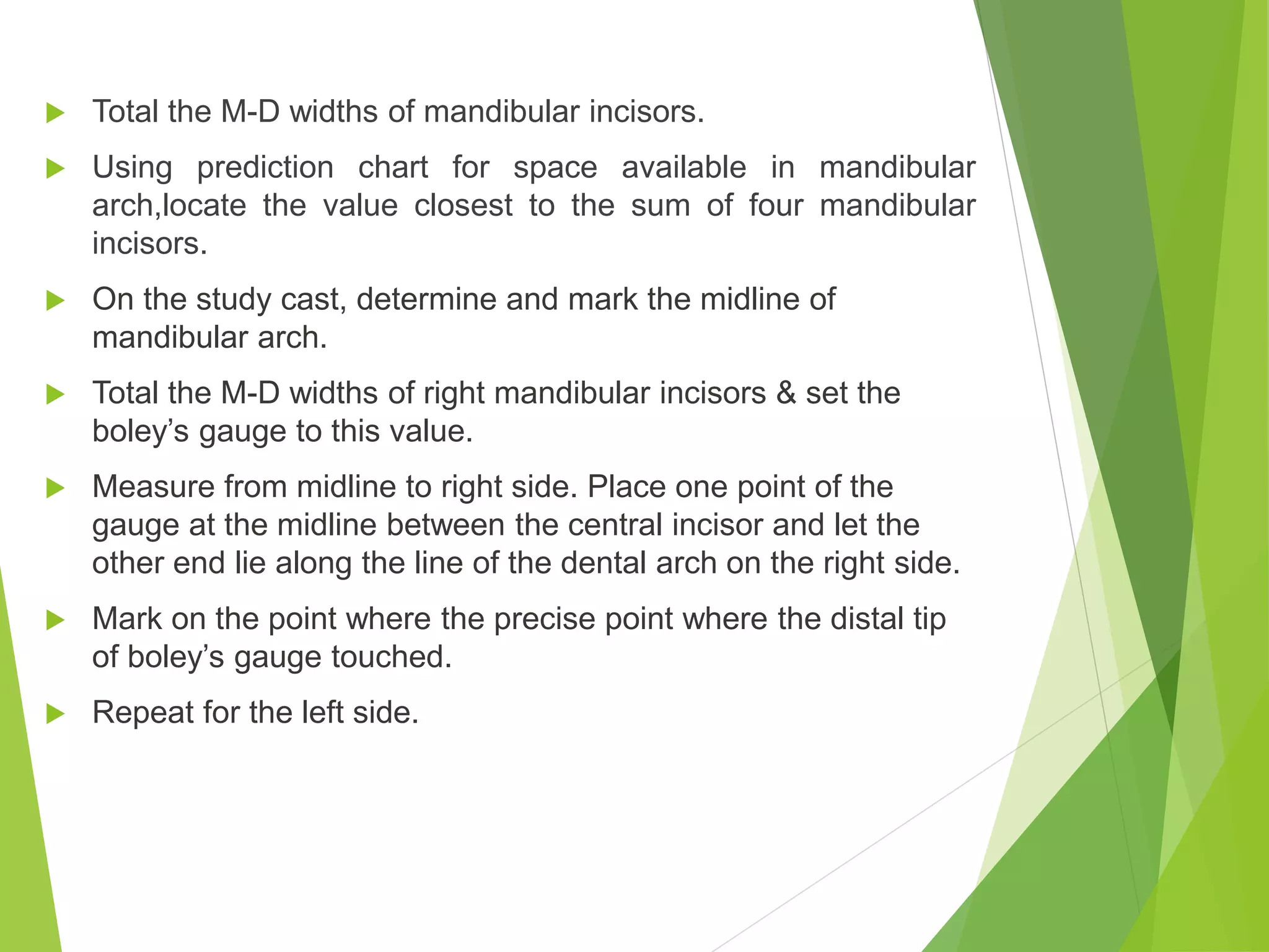 mixed dentition analysis | PPTX