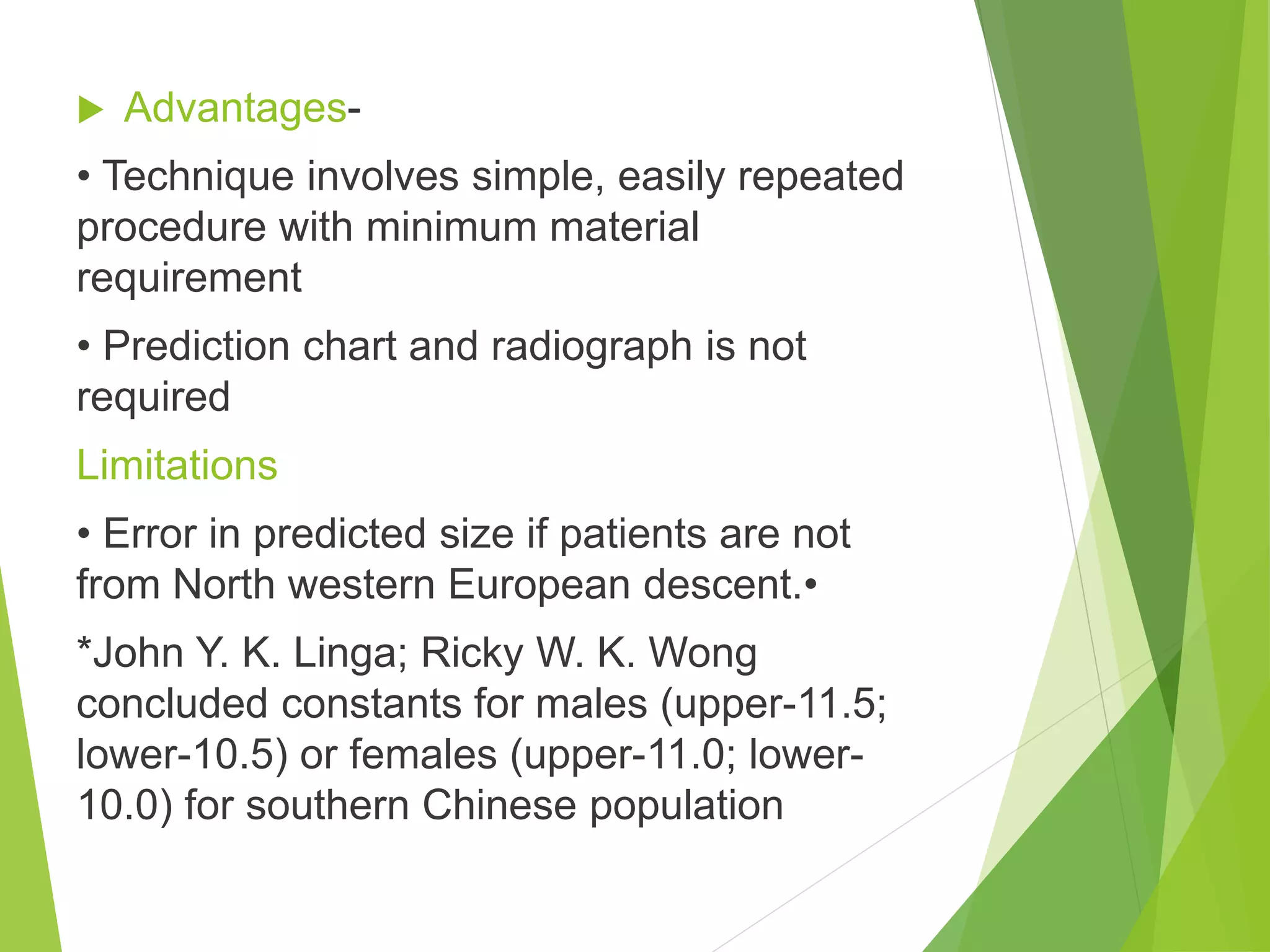 mixed dentition analysis | PPTX