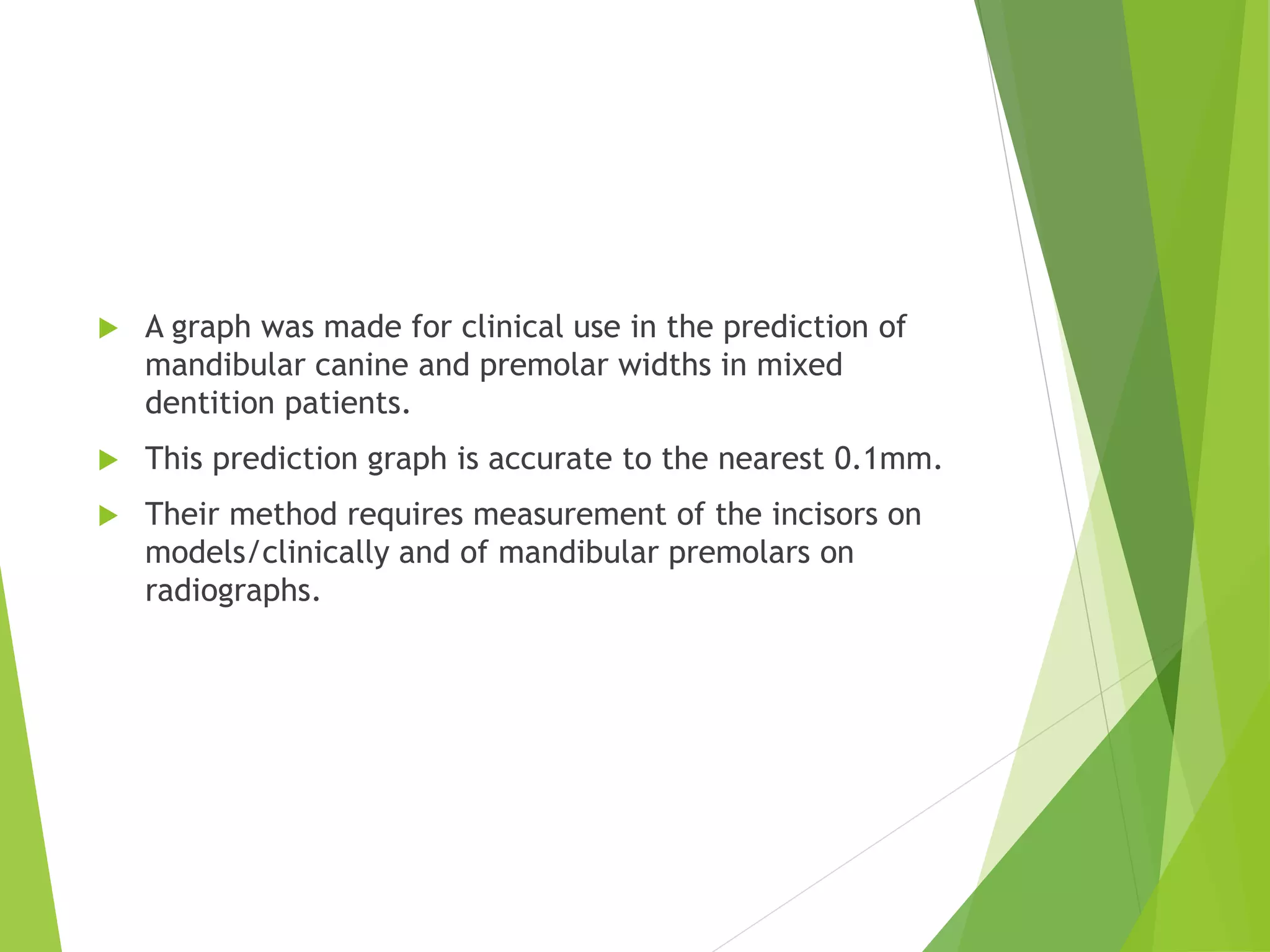 mixed dentition analysis | PPTX
