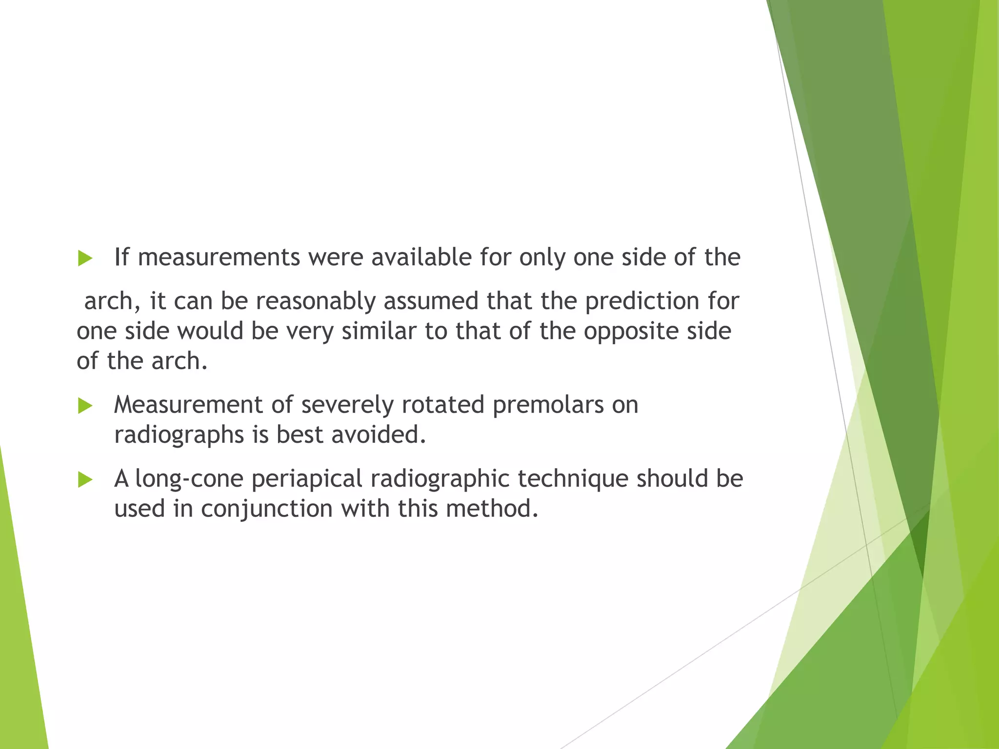 mixed dentition analysis | PPTX
