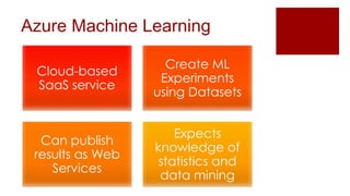 Machine Learning on the Microsoft Stack | PPTX
