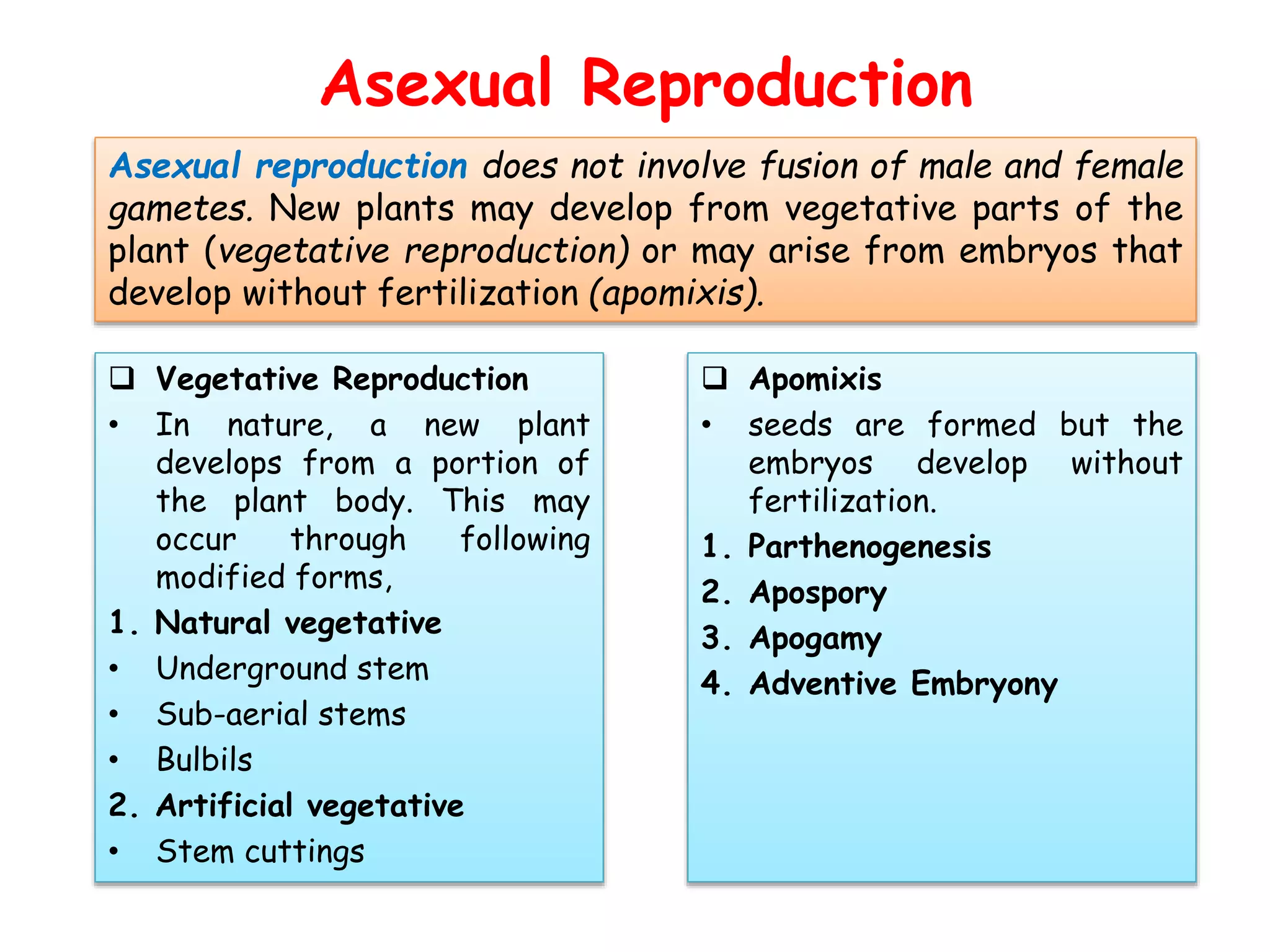 modes of reproduction in crops | PPTX