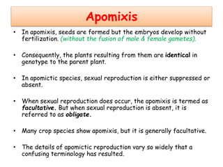 modes of reproduction in crops | PPTX