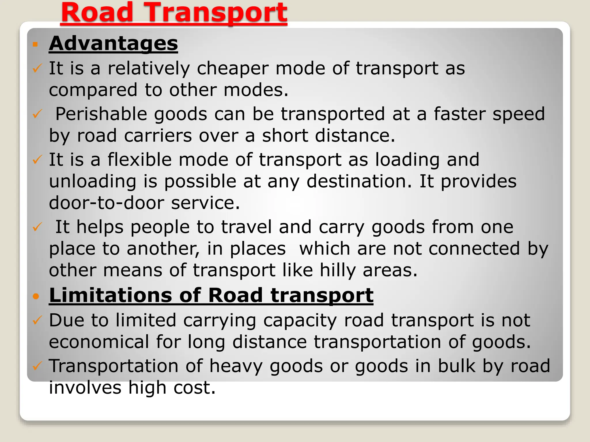 modes of transportation in civil engineering | PPTX