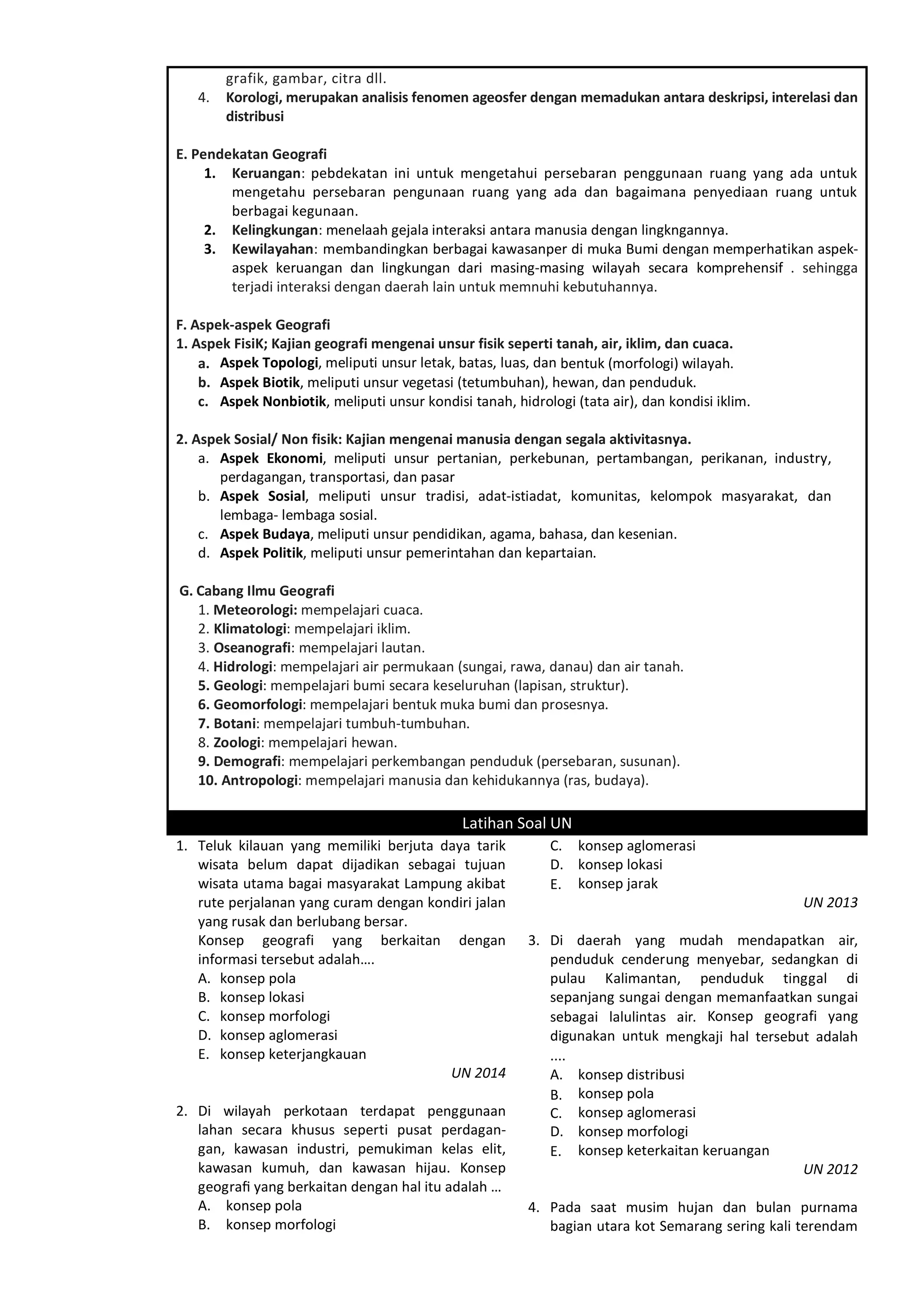 1 modul hakikat geografi | PDF