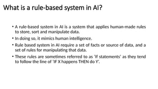 Rule based system in Artificial Intelligence .pptx