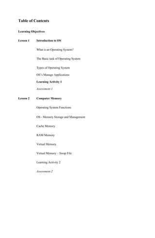 1 Module - Operating Systems Configuration and Use by Mark John Lado | PDF