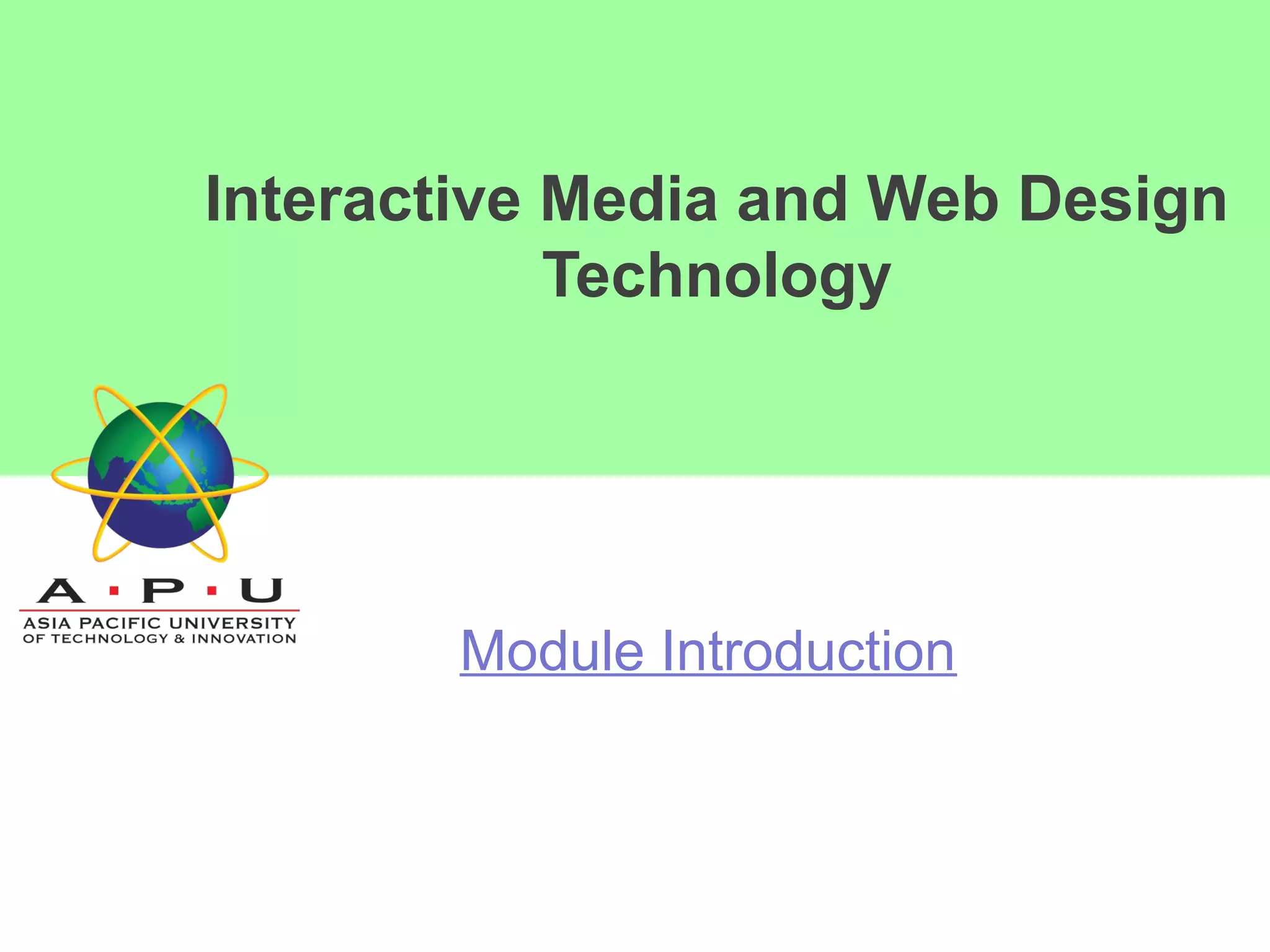 1 module intro | PPT