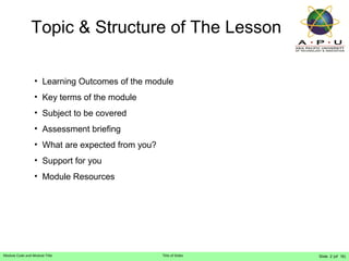 1 module intro | PPT