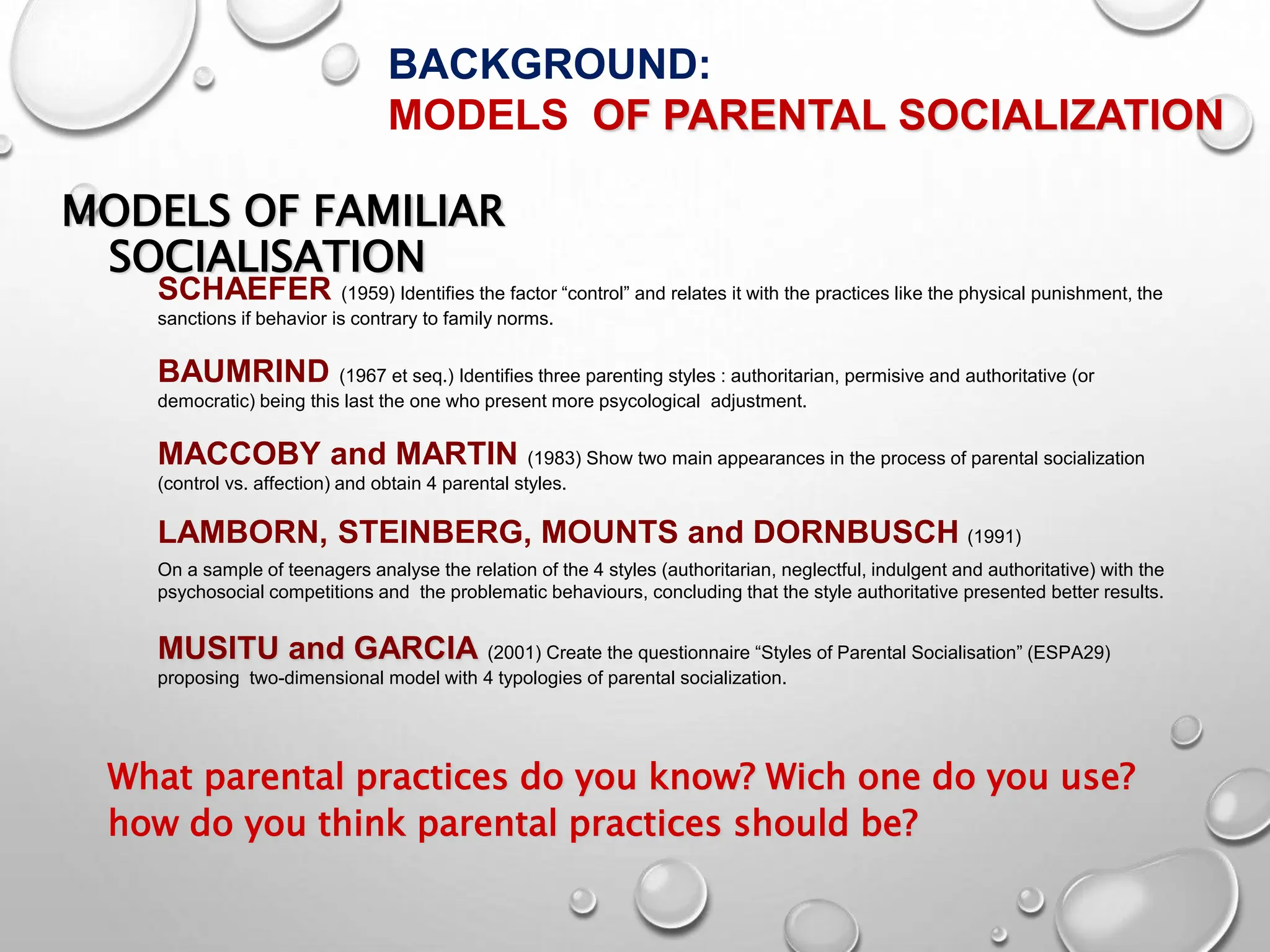 what is the optimum parenting style in Spain? | PPT