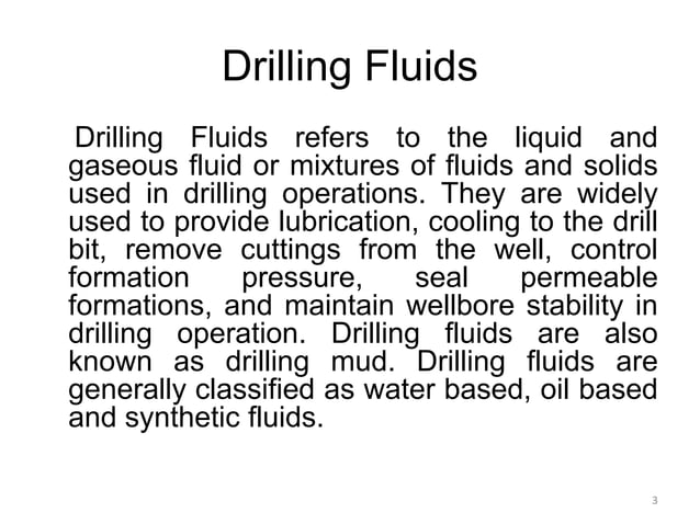 Drilling fluids recovery in oil and gas drilling operations | PPTX ...