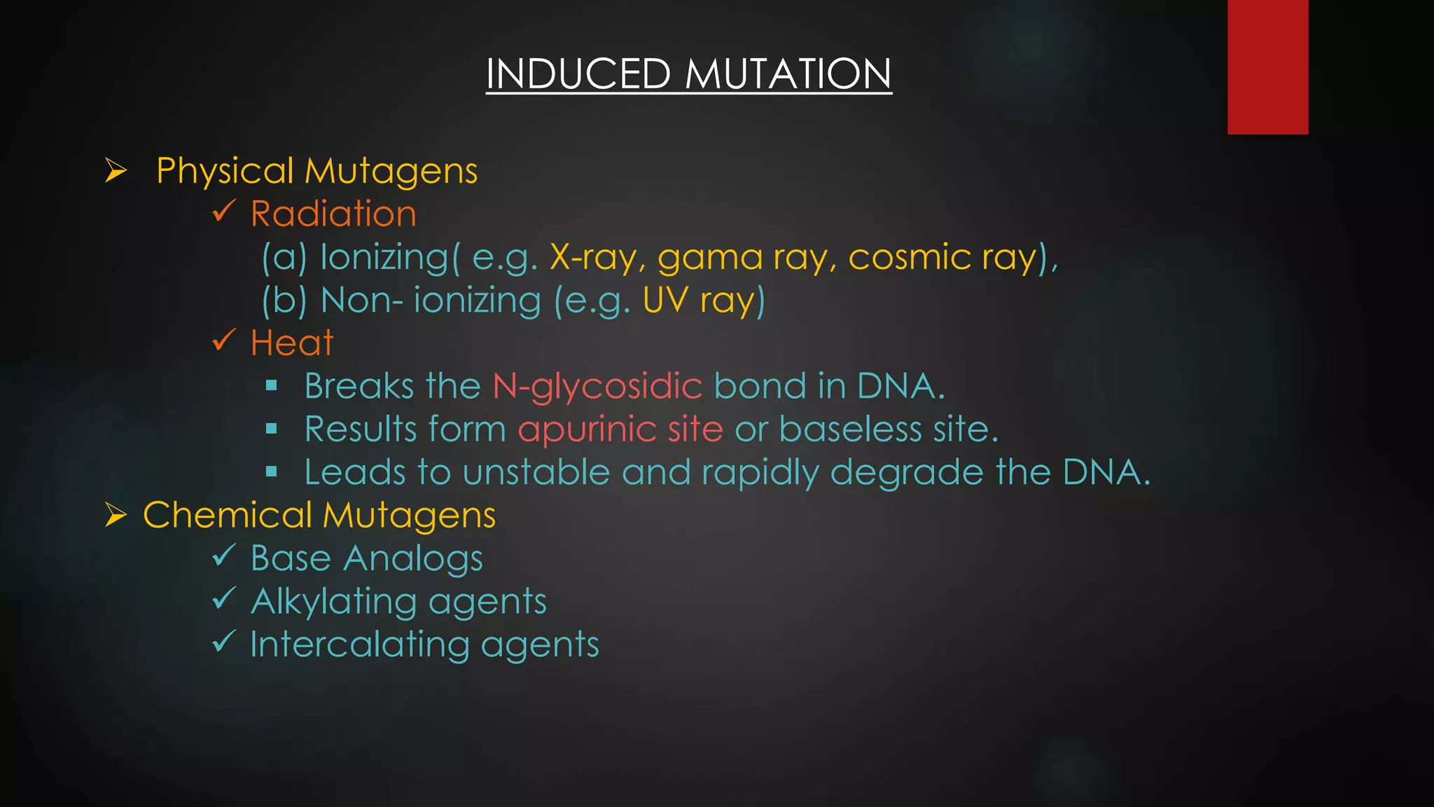Molecular mechanism of Mutation | PPTX