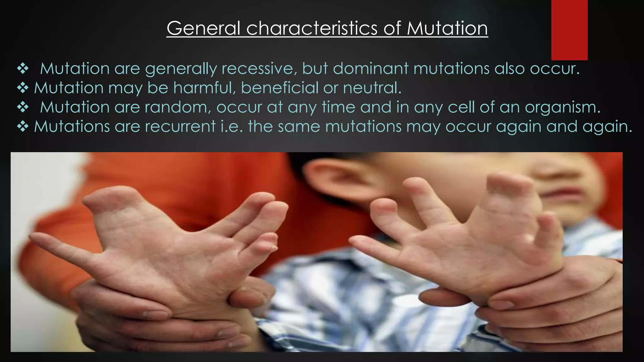 Molecular mechanism of Mutation | PPTX