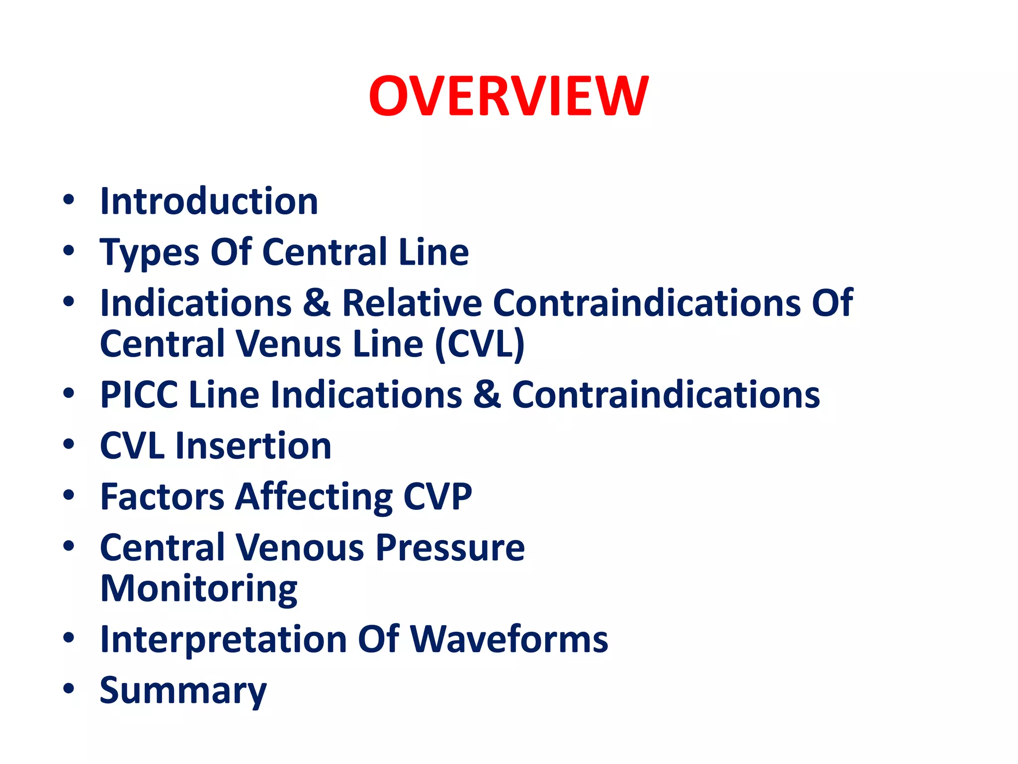 1 Monitoring of Central Venous Pressure & Its Techniques | PPTX
