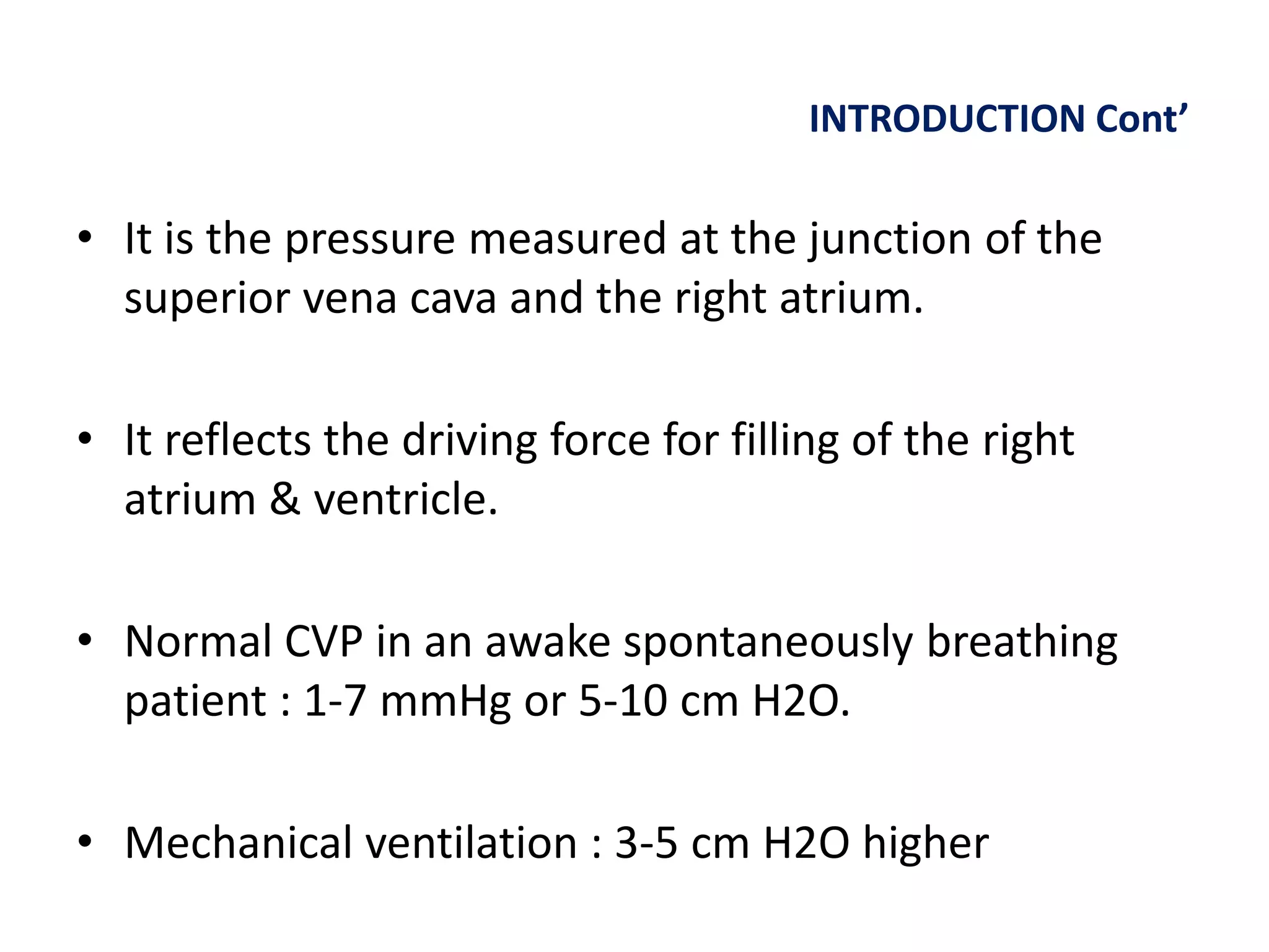 1 Monitoring of Central Venous Pressure & Its Techniques | PPTX