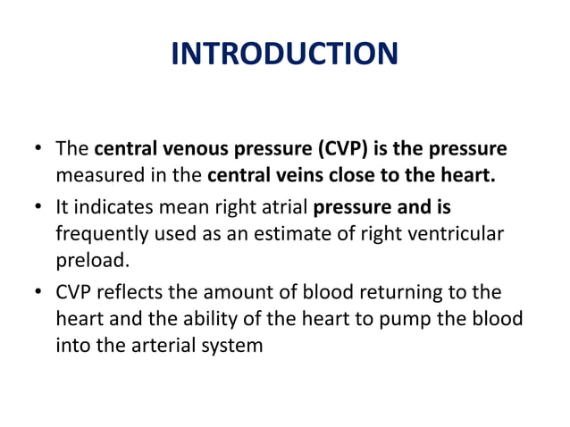 1 Monitoring of Central Venous Pressure & Its Techniques | PPTX