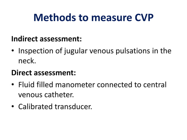 1 Monitoring of Central Venous Pressure & Its Techniques | PPTX