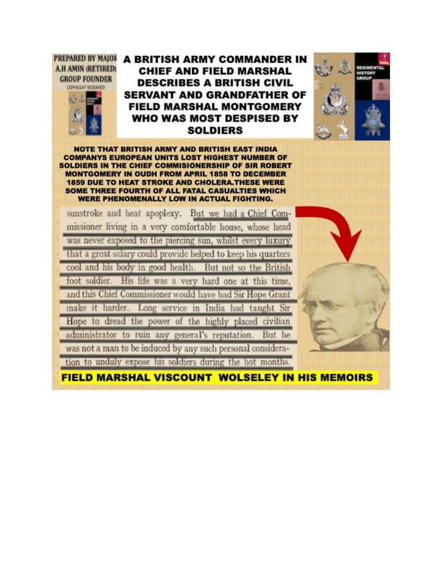 A BRITISH ARMY COMMANDER IN CHIEF AND FIELD MARSHAL DESCRIBES A BRITISH ...