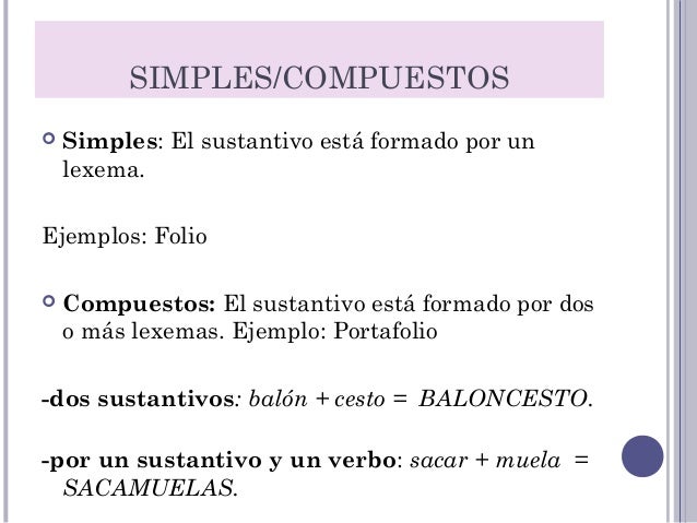 Verbos Simples Y Compuestos