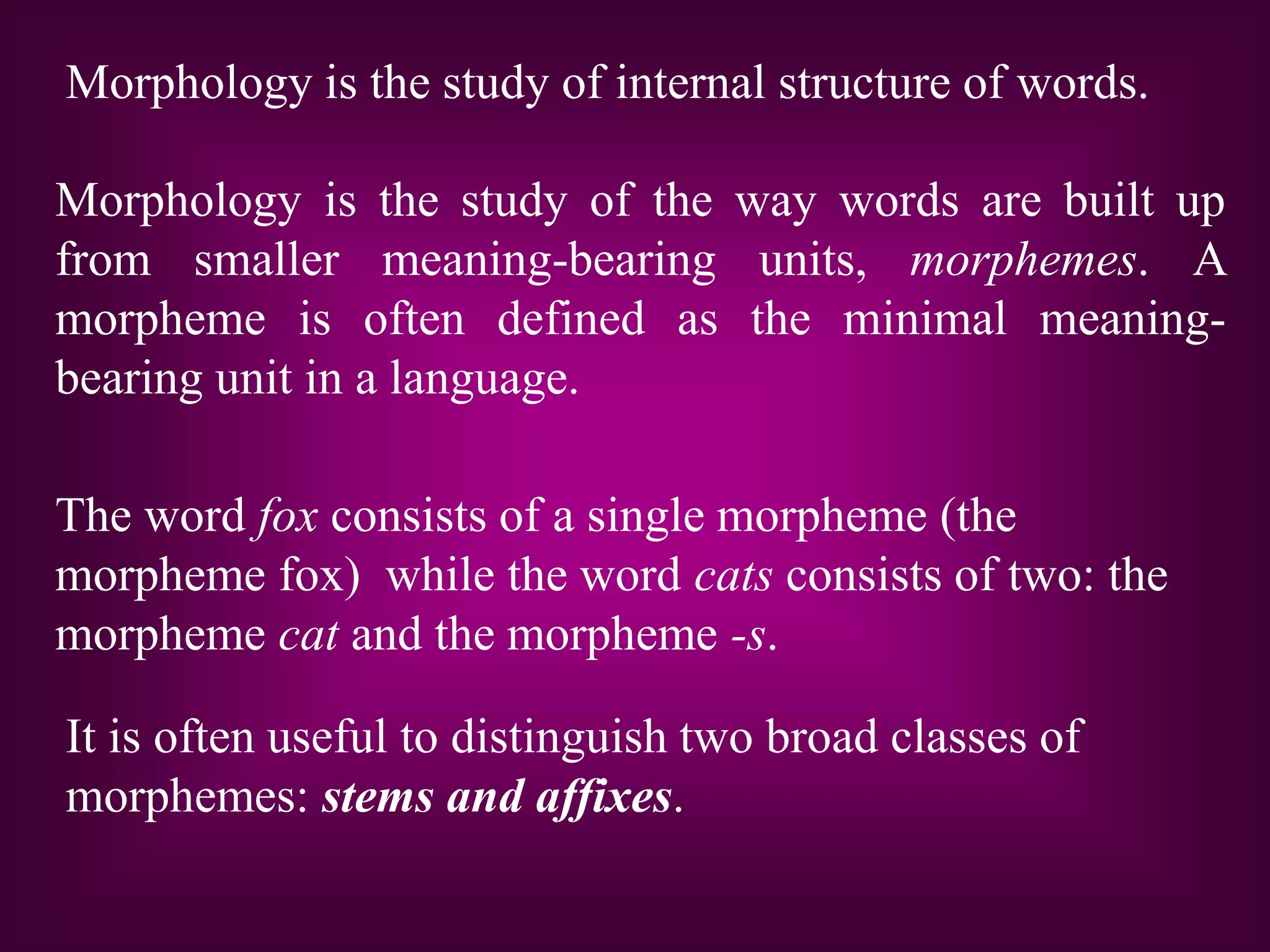 1 morphology class 1 | PDF